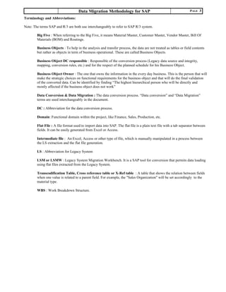 Data migration methodology_for_sap_v01a | PDF