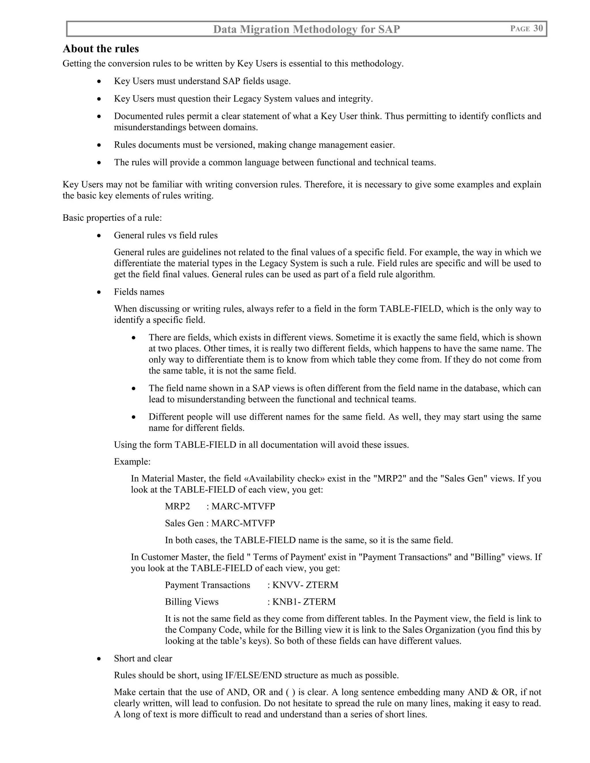 Data migration methodology for sap v2 | PDF