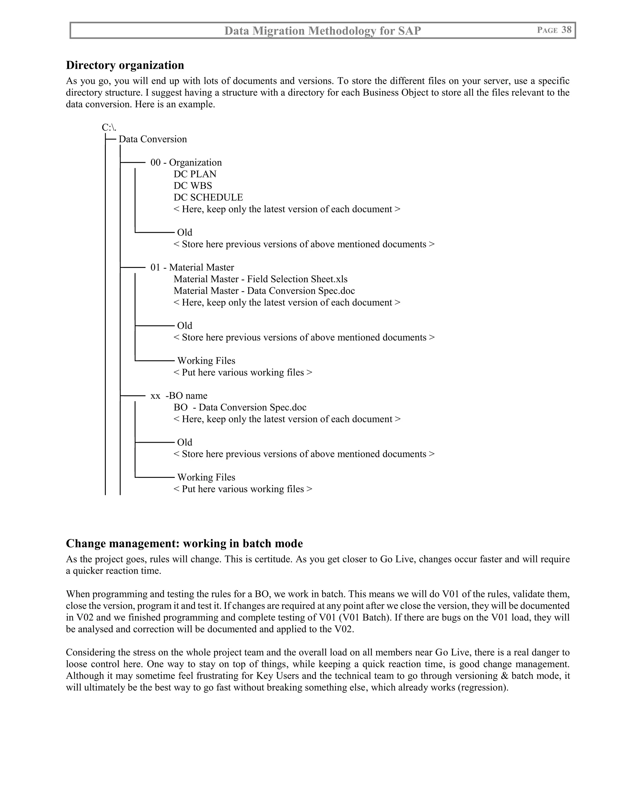 Data migration methodology for sap v2 | PDF