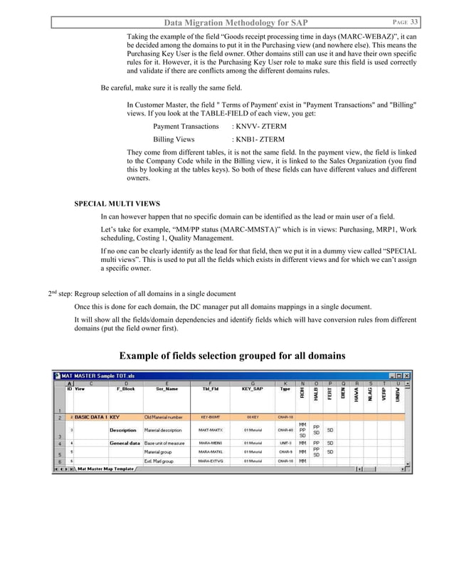Data migration methodology for sap v2 | PDF