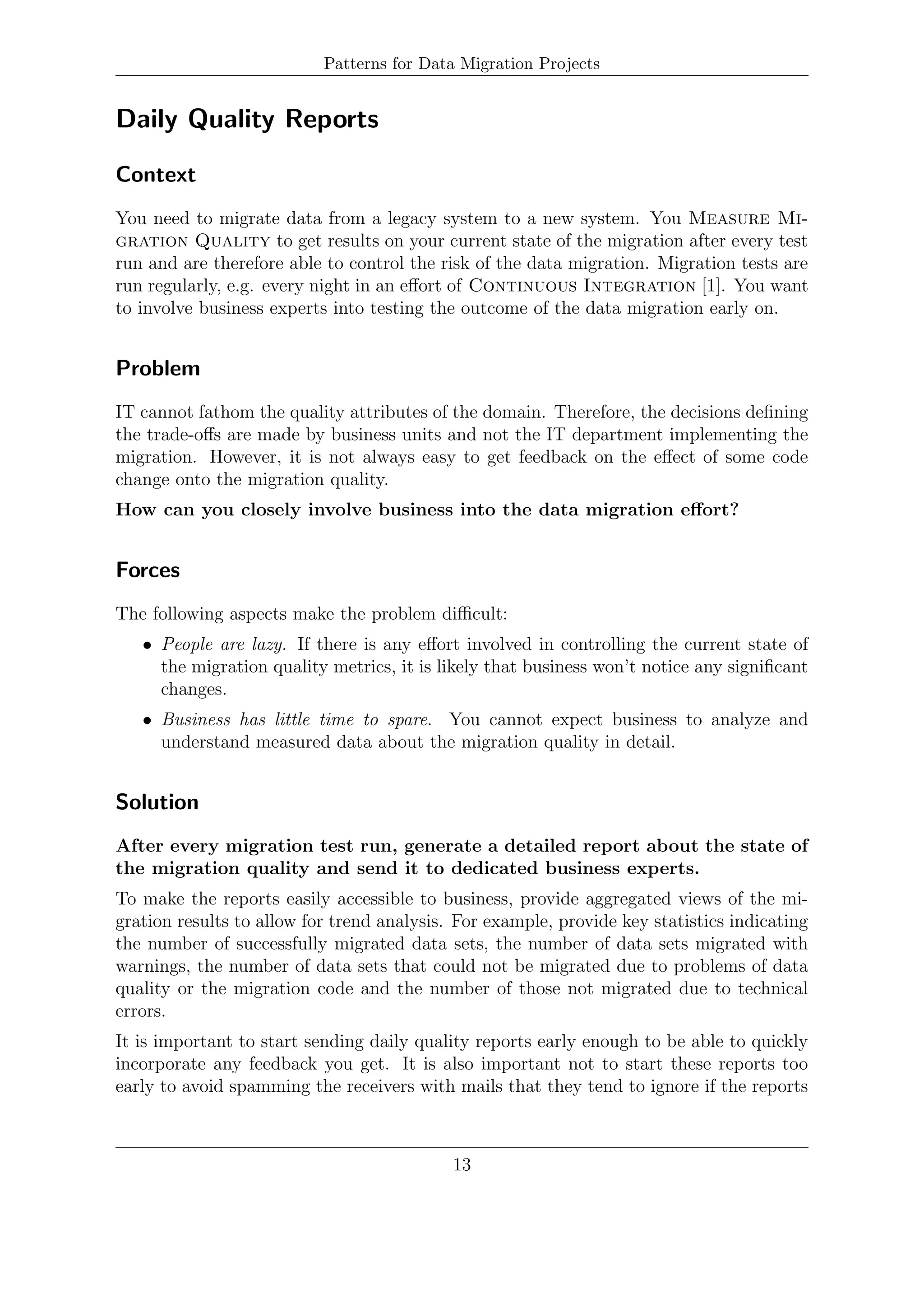 Data migration patterns special | PDF | Databases | Computer Software and Applications