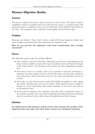 Data migration patterns special | PDF | Databases | Computer Software and Applications