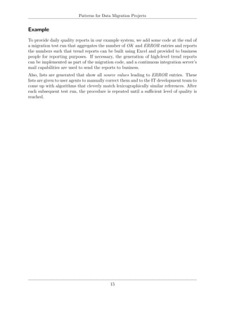 Data migration patterns special | PDF | Databases | Computer Software and Applications