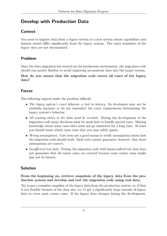 Data migration patterns special | PDF | Databases | Computer Software and Applications
