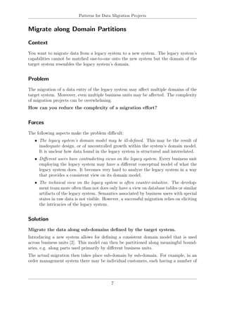 Data migration patterns special | PDF | Databases | Computer Software and Applications