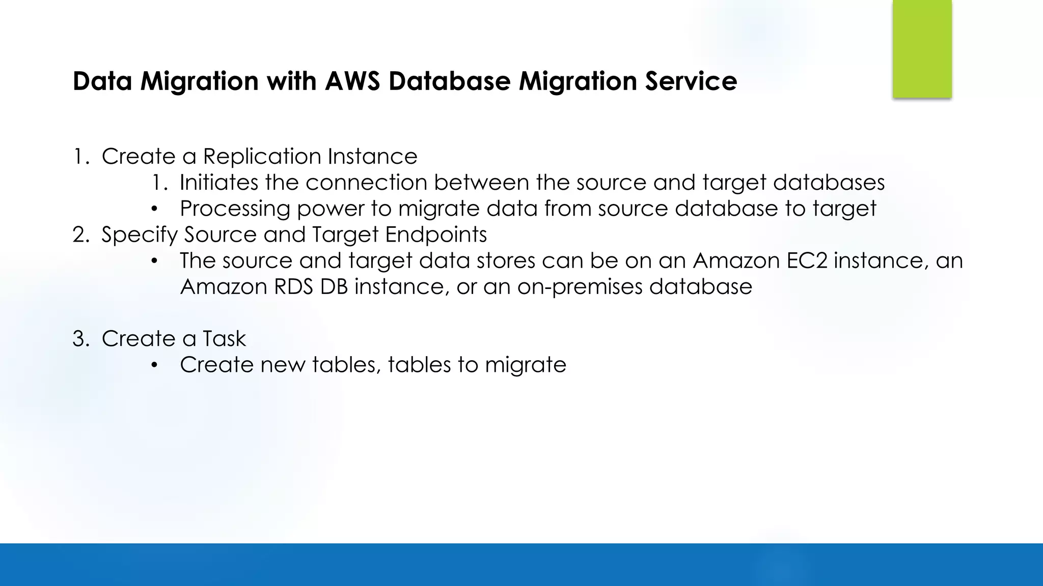 AWS Data migration services | PDF | Cloud Computing | Internet