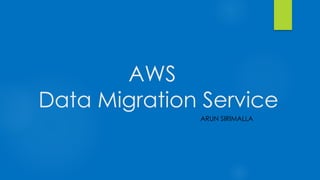 AWS Data migration services | PDF | Cloud Computing | Internet