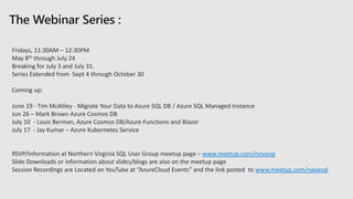 Data Migration to Azure SQL and Azure SQL Managed Instance - June 19 ...