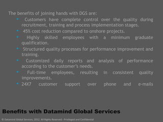 Datamind presentation | PPT | Information Services Industry | Industries