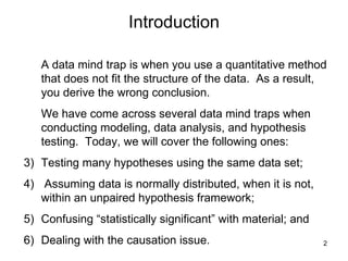 Data Mind Traps | PPT