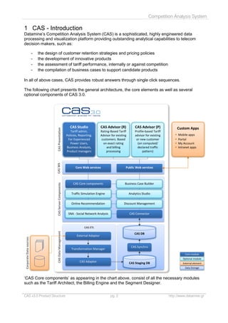 Datamine - CAS: Competition Analysis, for Telcos | PDF