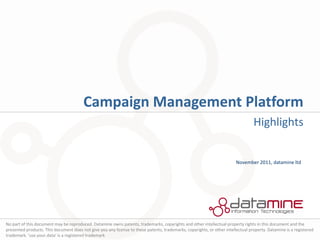 Campaign Analytics & Optimization | PDF | Computer Software and ...