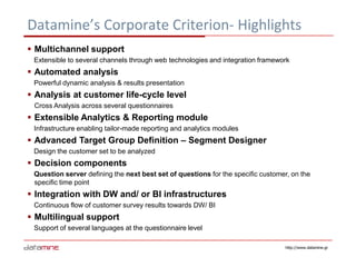 Datamine- Customer Feedback Management | PDF