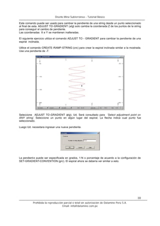 Datamine mina subterranea | PDF