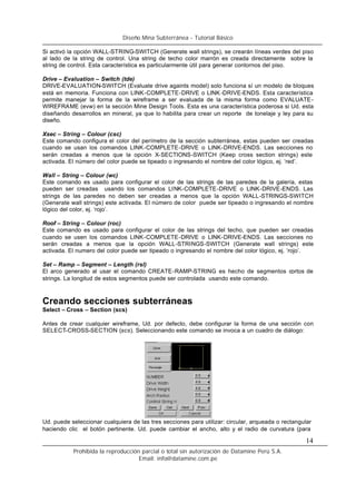 Datamine mina subterranea | PDF