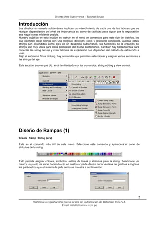 Datamine mina subterranea | PDF