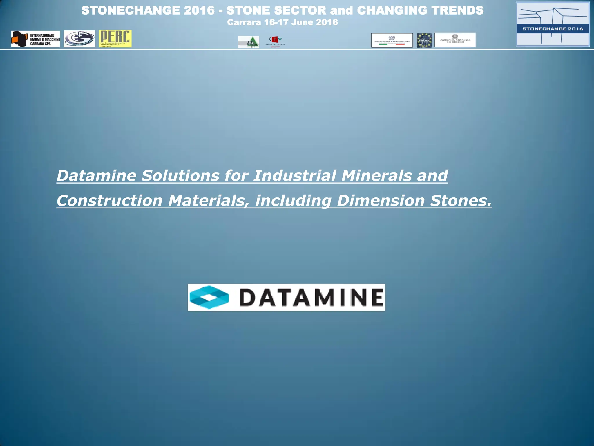 Datamine Solutions for DS and IM, mining,block | PPT