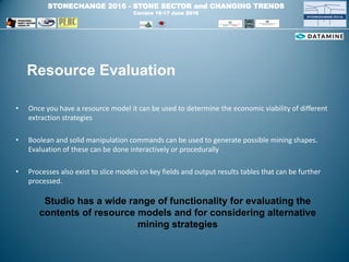 Datamine Solutions for DS and IM, mining,block | PDF | Geology | Science