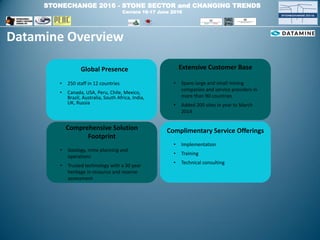 Datamine Solutions for DS and IM, mining,block | PDF | Geology | Science