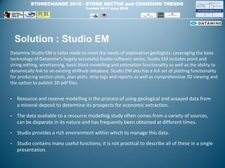 Datamine Solutions for DS and IM, mining,block | PDF | Geology | Science