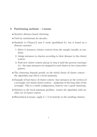 clustering in DataMining and differences in models/ clustering in data mining | PDF