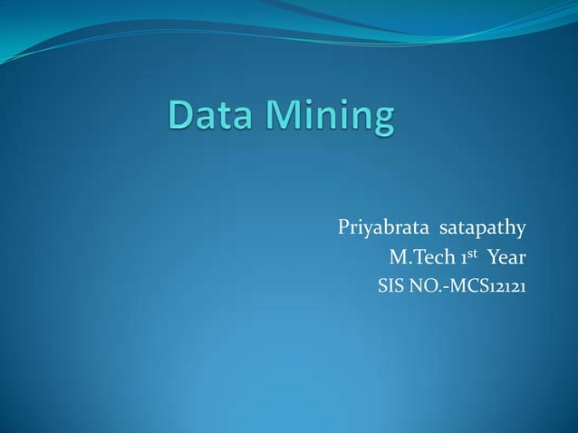 Data mining | PPT