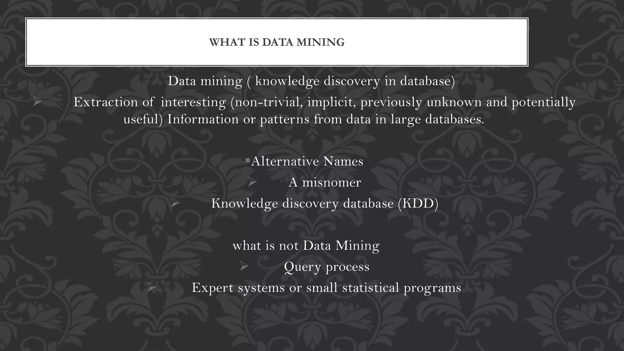 Data mining PPT | PPTX