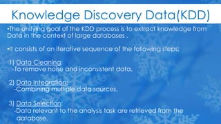 Data mining | PPTX | Databases | Computer Software and Applications