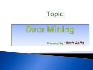 Data mining concepts | PPT