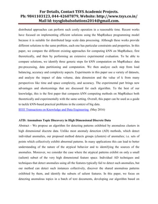 IEEE Datamining 2016 Title and Abstract | PDF