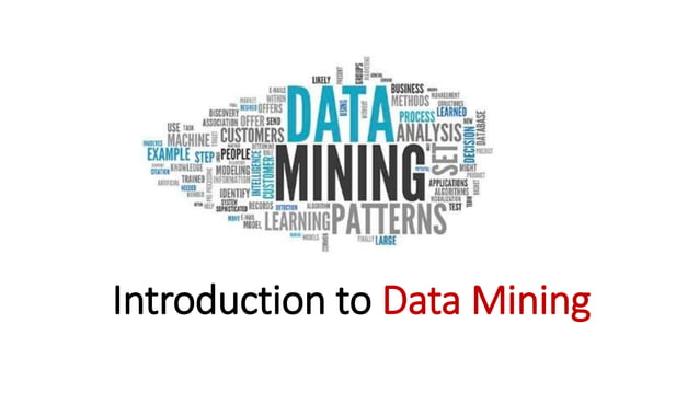 Introduction to Data mining | PPT