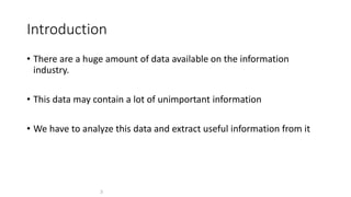 Introduction to Data mining | PPTX