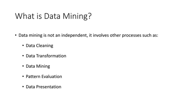 Introduction to Data mining | PPT