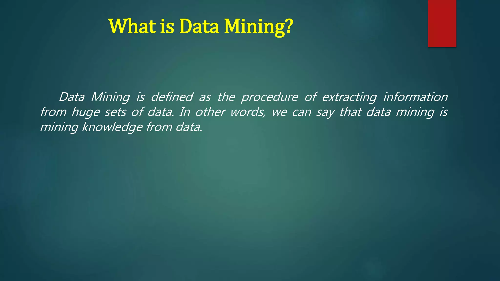 Data mining , Knowledge Discovery Process, Classification | PPTX