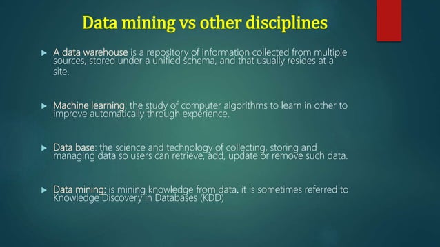 Data mining , Knowledge Discovery Process, Classification | PPTX