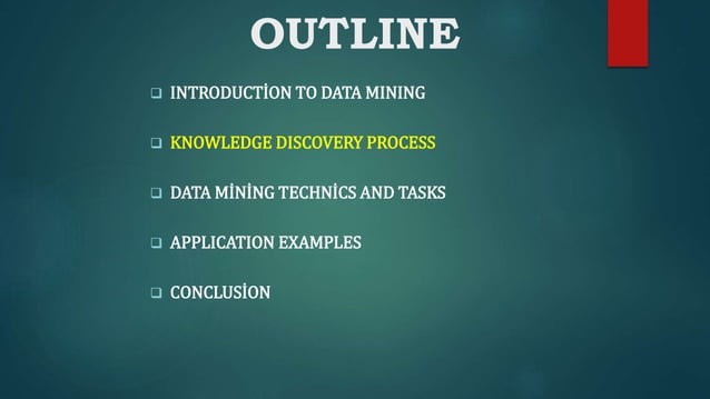 Data mining , Knowledge Discovery Process, Classification | PPTX