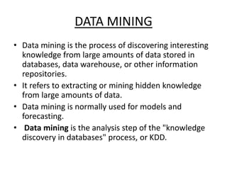 Data mining | PPTX