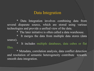 Data Integration and Transformation in Data mining | PPTX