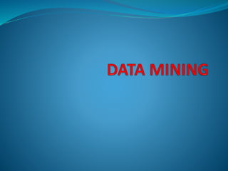 Data mining | PPTX | Databases | Computer Software and Applications