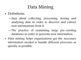 Data mining | PPT