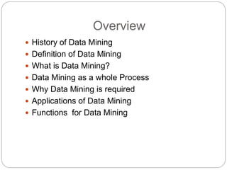 Data mining | PPTX