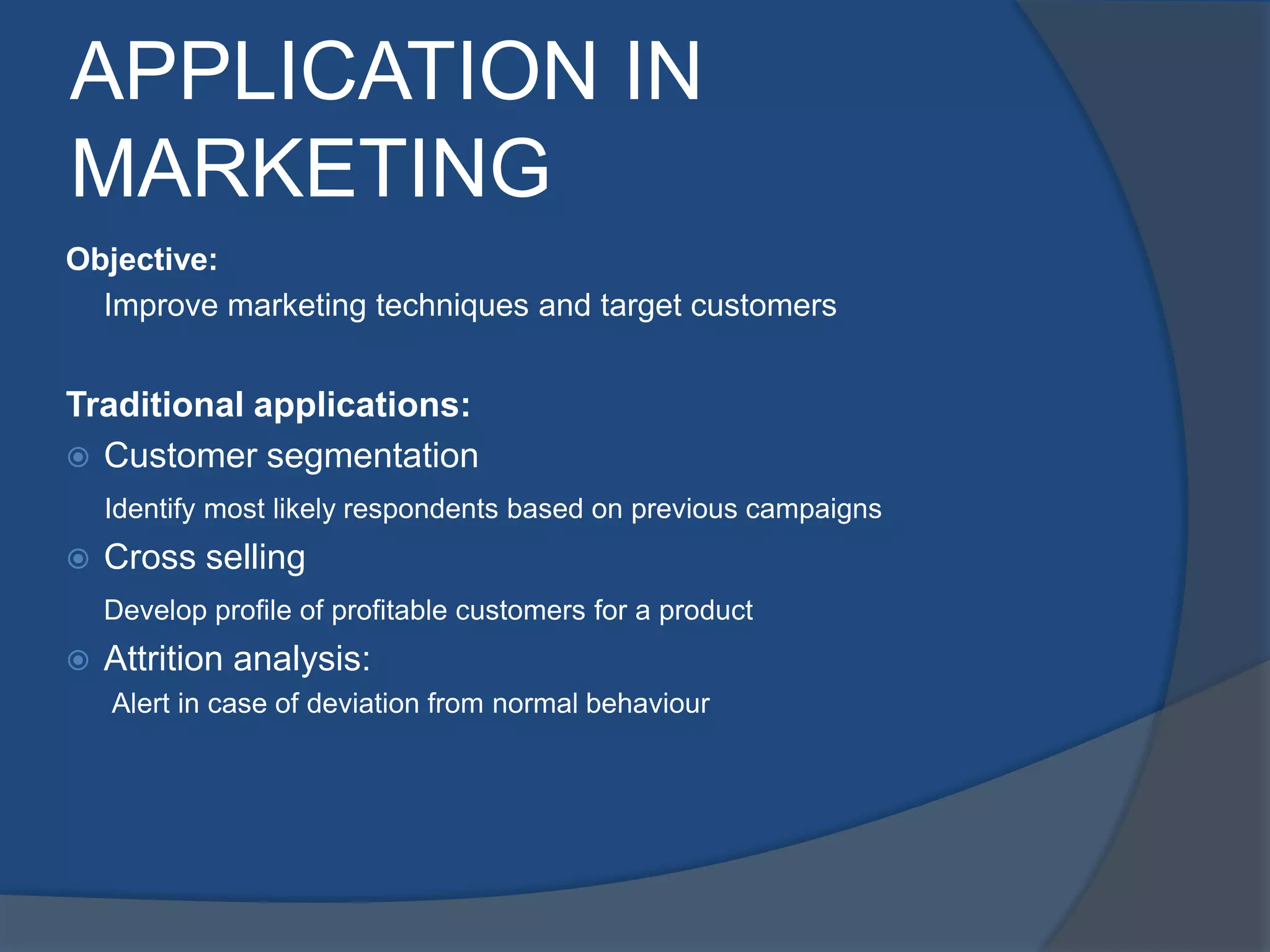 USE OF DATA MINING IN BANKING SECTOR | PPTX