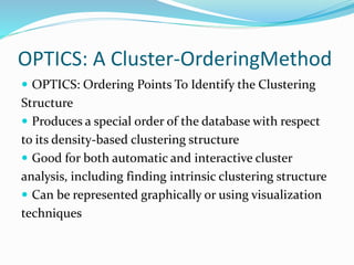 density based method and expectation maximization | PPT