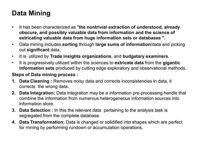 Data mining | PPT