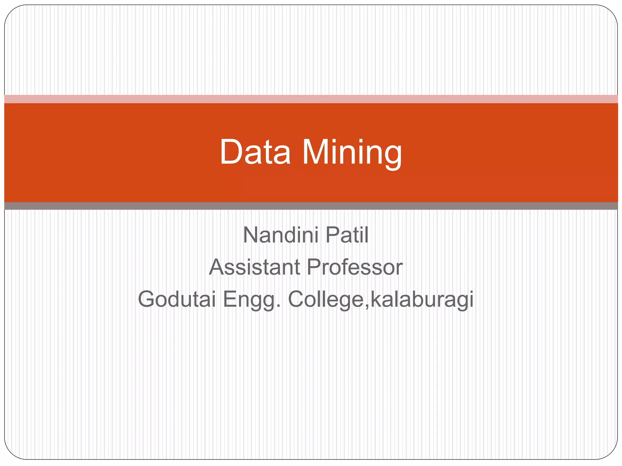 Data mining | PPT