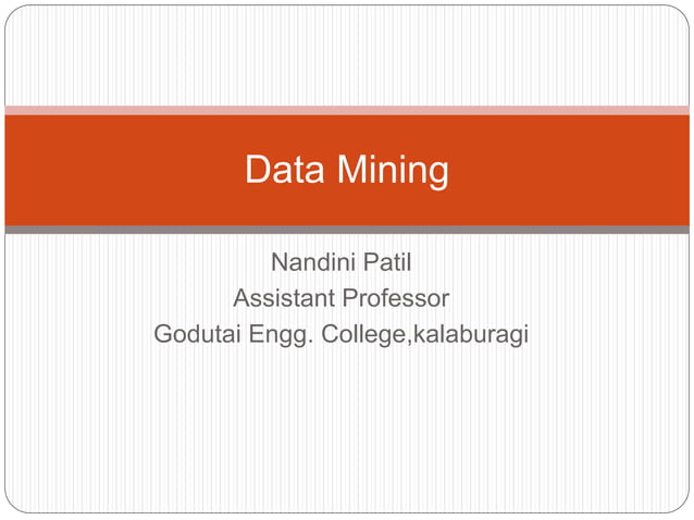Data mining | PPTX