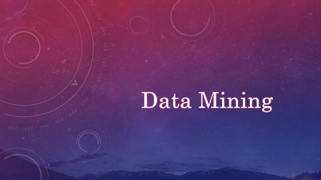 Data Mining and Data Warehouse | PPT