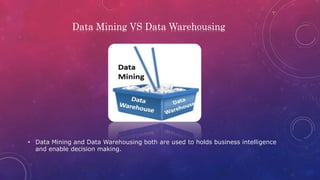 Data Mining and Data Warehouse | PPTX