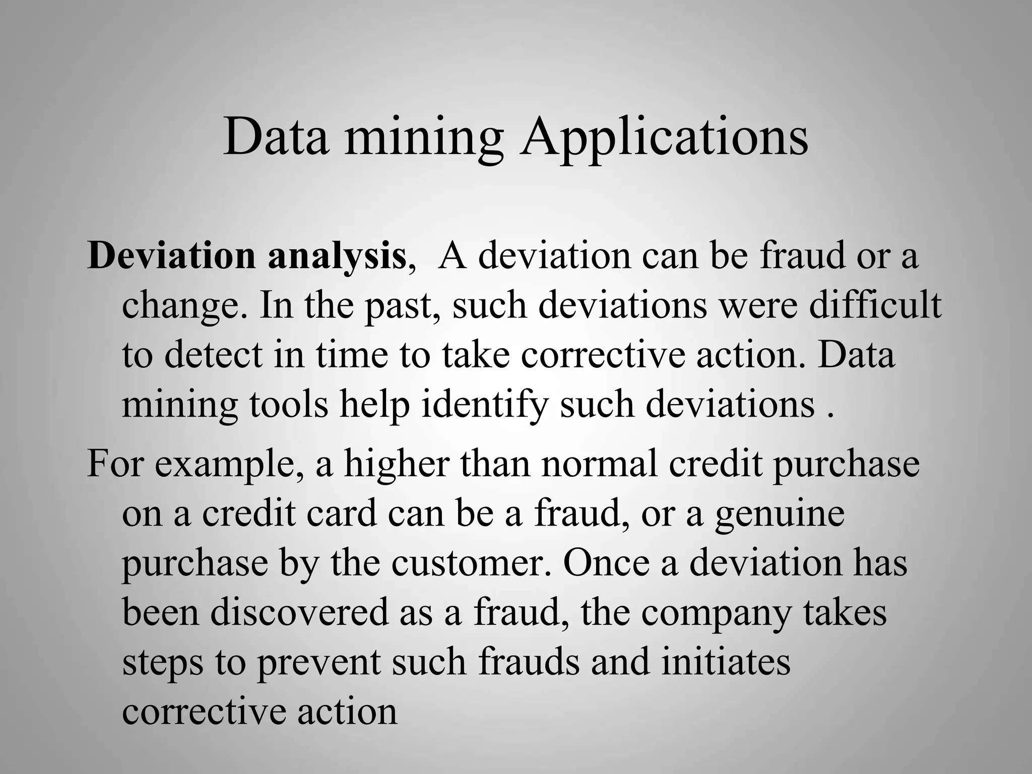 datamining.ppt | Databases | Computer Software and Applications