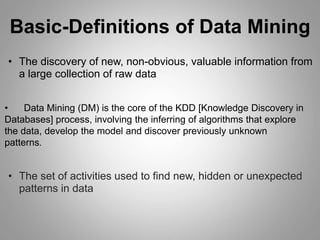 datamining.ppt | Databases | Computer Software and Applications
